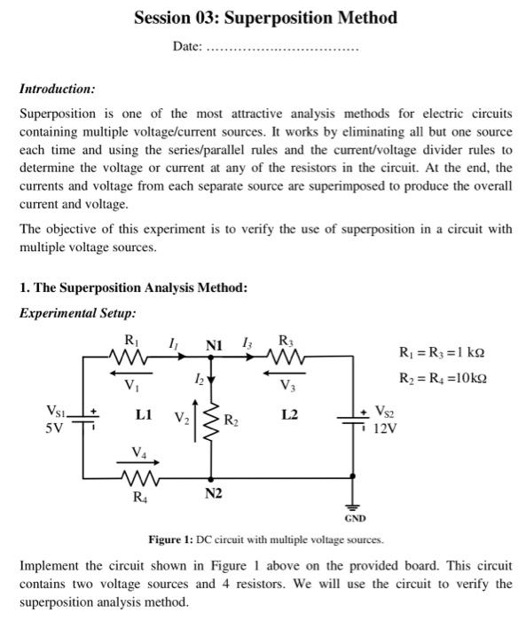 Solved Session 03: Superposition Method Date: .. | Chegg.com