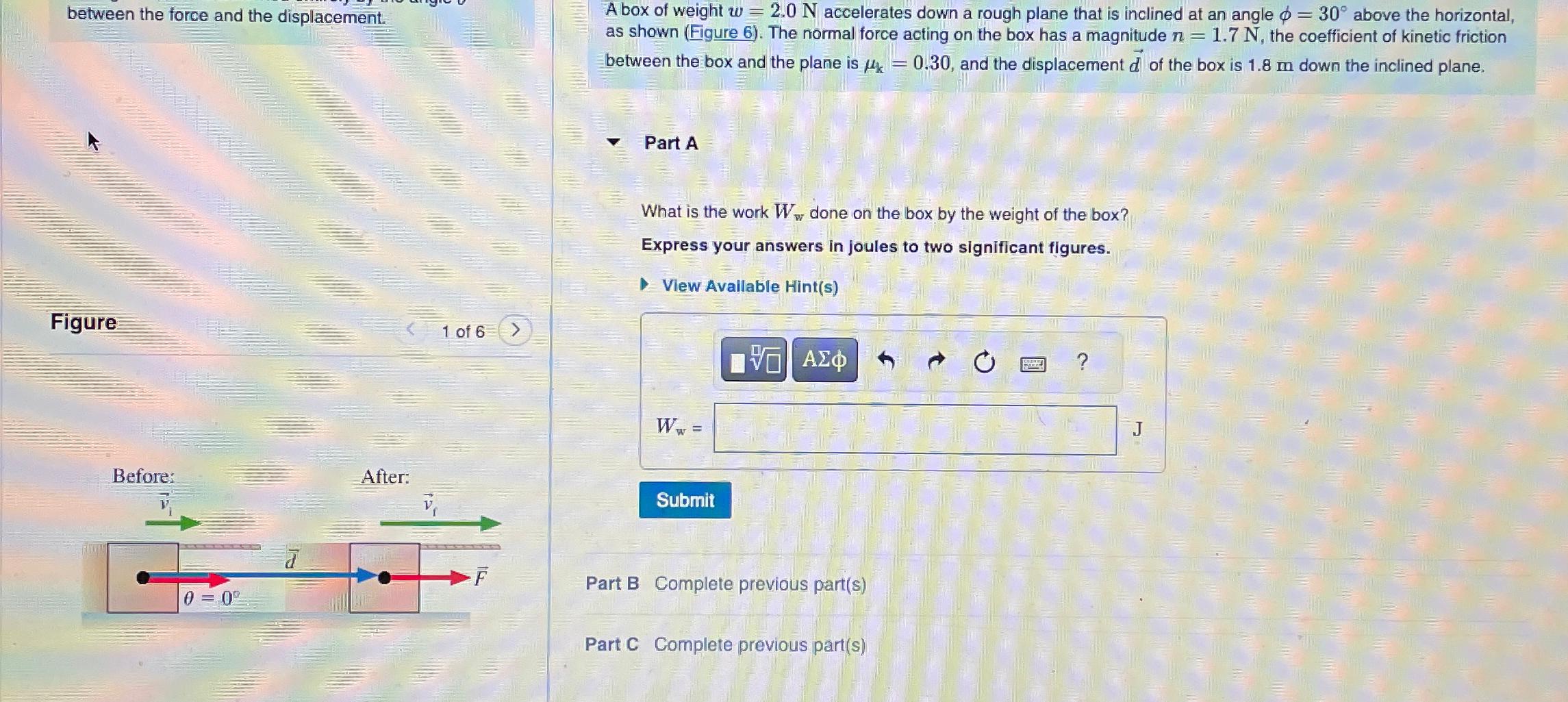 Solved between the force and the displacement.\\nFigure\\n1 | Chegg.com