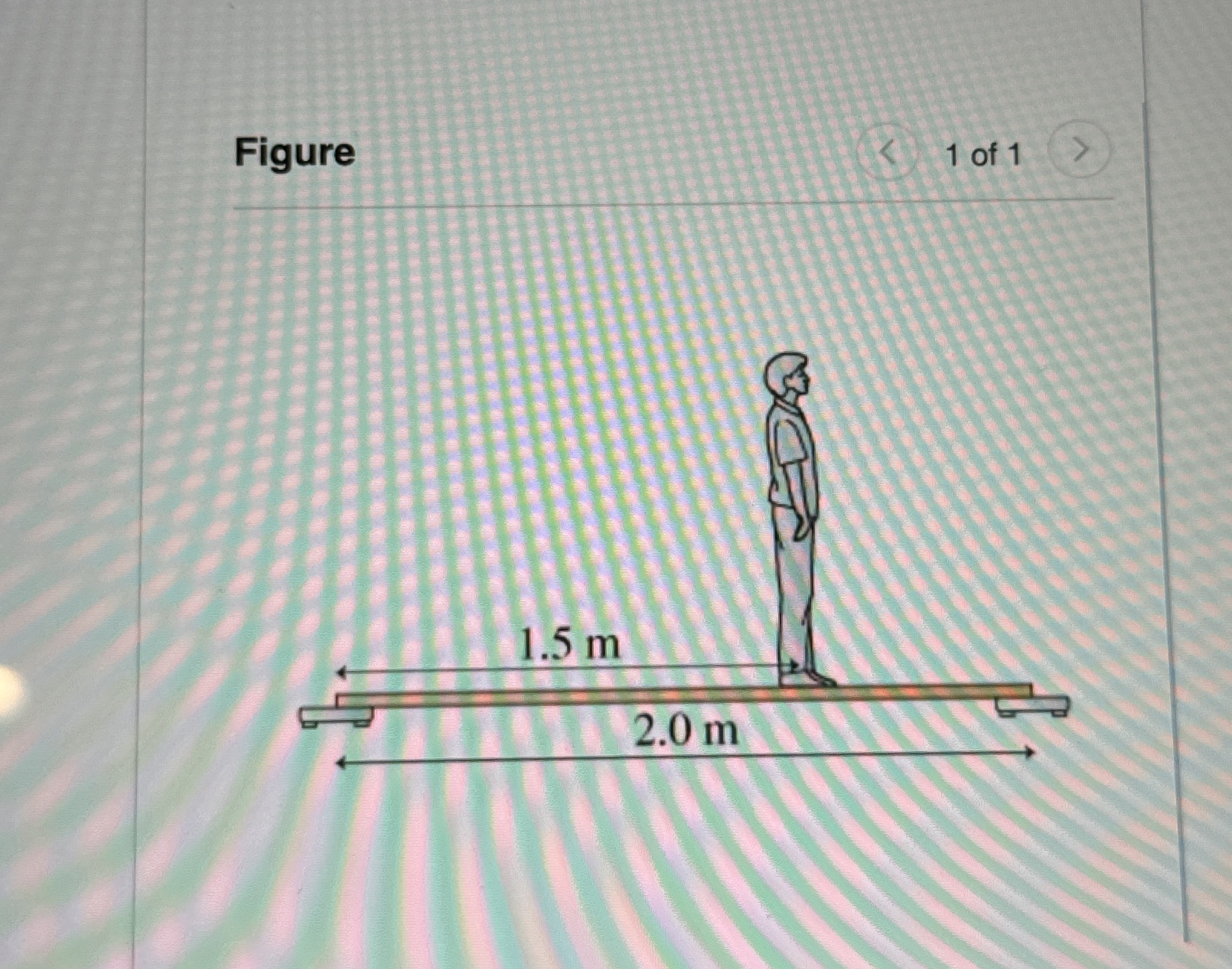 Solved A 64kg ﻿student stands on a very light, rigid board | Chegg.com