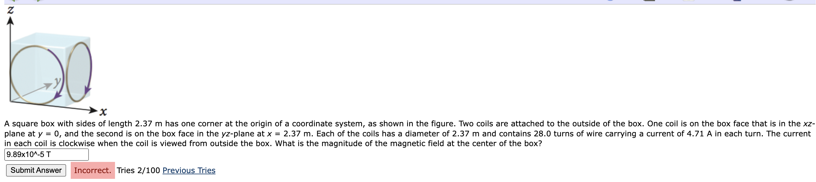 in ﻿each coil is ﻿clockwise when the coil is ﻿viewed | Chegg.com