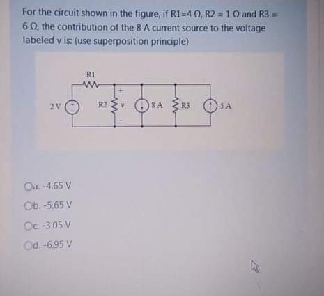 Solved For the circuit shown in the figure, if R1=4, R2 = 1 | Chegg.com