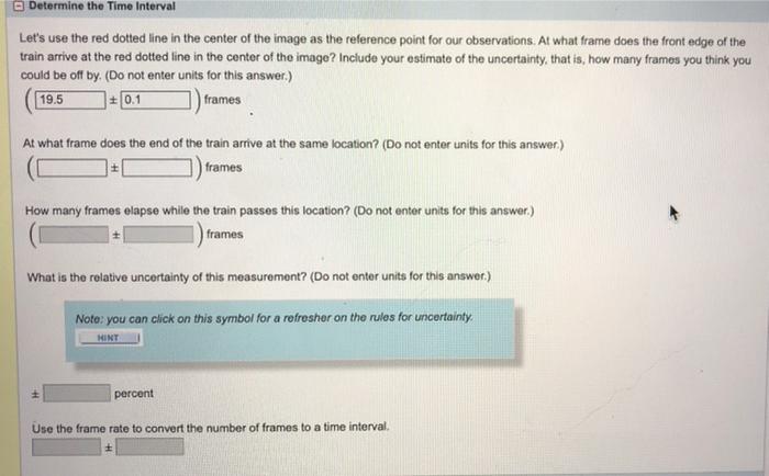 Solved Determine the Time Interval Let's use the red dotted | Chegg.com