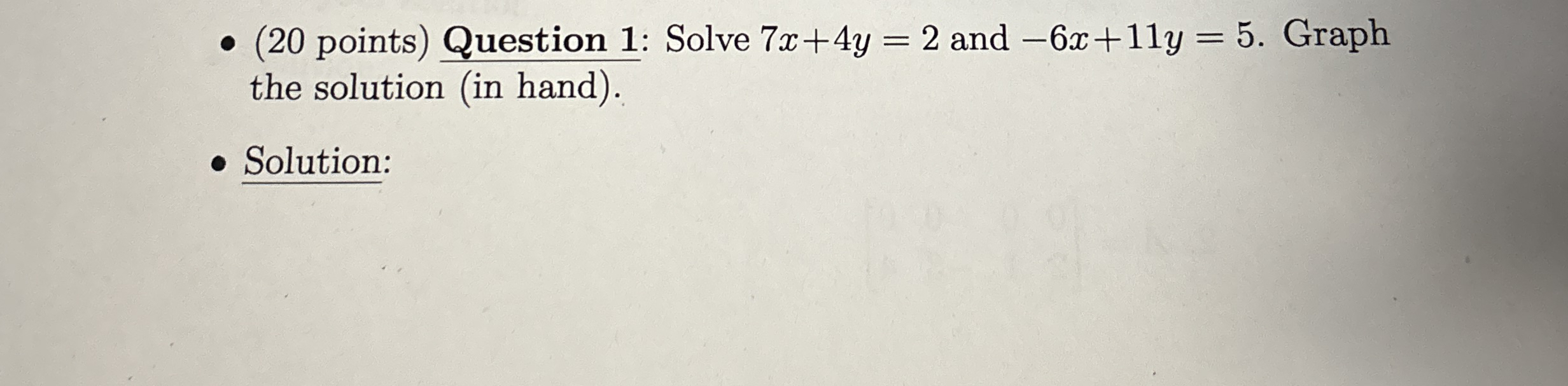 Solved 20 ﻿points ﻿question 1 Solve 7x4y2 ﻿and 1798