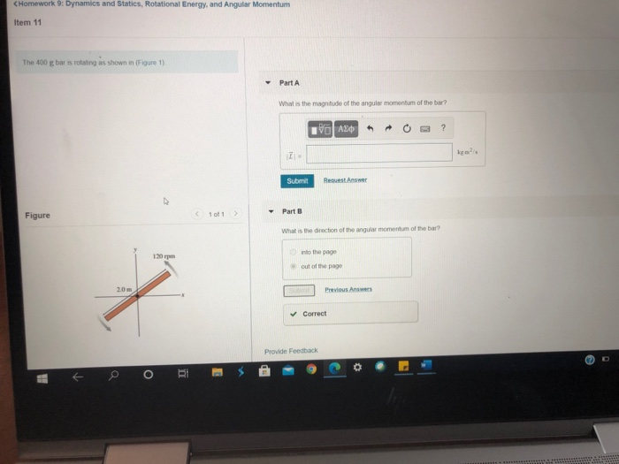 Solved Homework 9: Dynamics and Statics, Rotational Energy, | Chegg.com