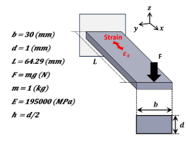 Solved Express the surface strain (ε_x) according to the x | Chegg.com