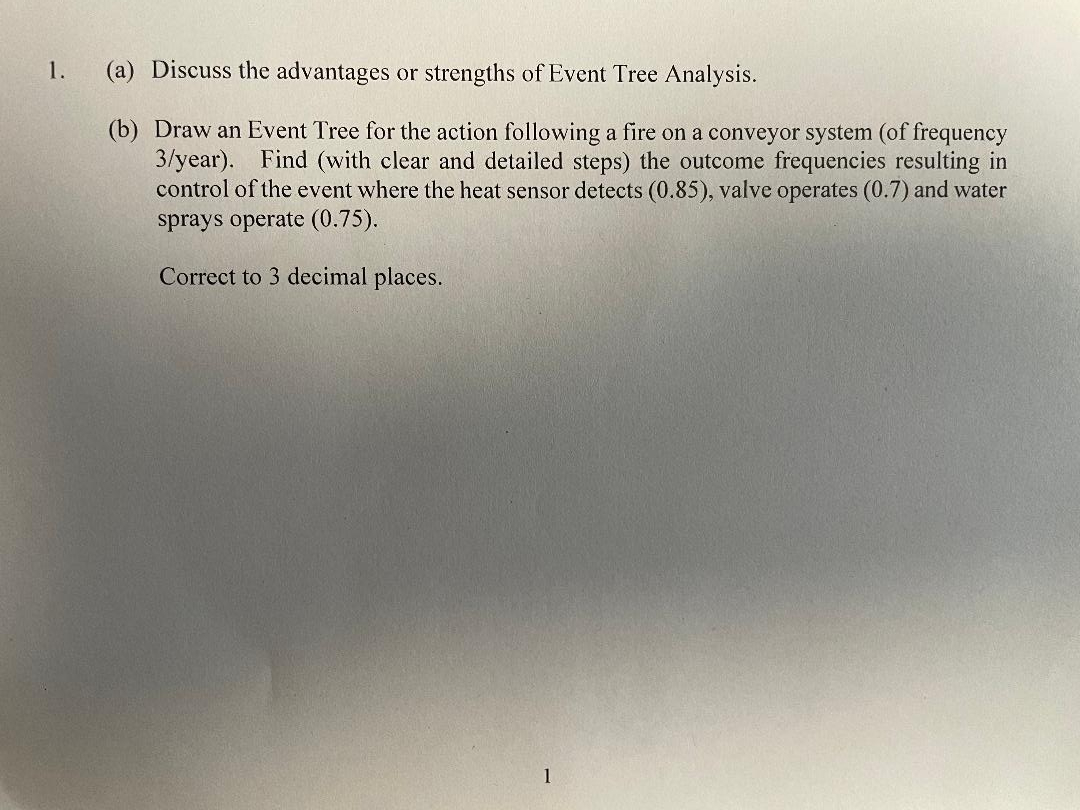 Solved (a) ﻿Discuss the advantages or strengths of Event | Chegg.com