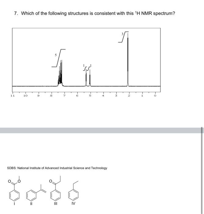 Solved 7. Which of the following structures is consistent | Chegg.com