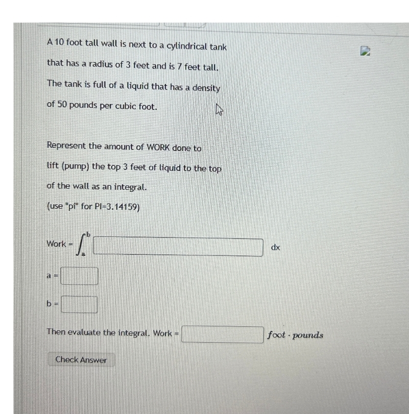 Solved A 10 ﻿foot tall wall is next to a cylindrical | Chegg.com