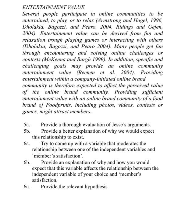 Solved CASE CHAPTERS 4 and 5: THEORETICAL FRAMEWORK AND | Chegg.com
