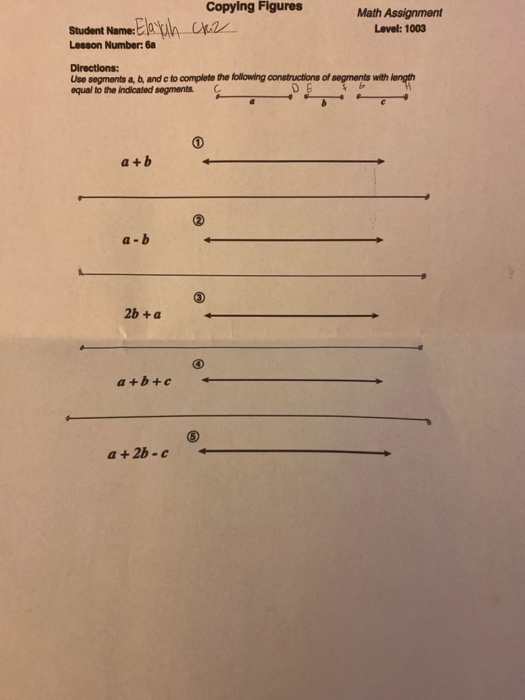 Solved Copying Figures Math Assignment Student Name:Ela che | Chegg.com