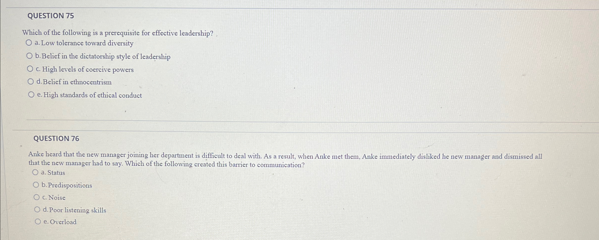 Solved QUESTION 75Which of the following is a prerequisite | Chegg.com