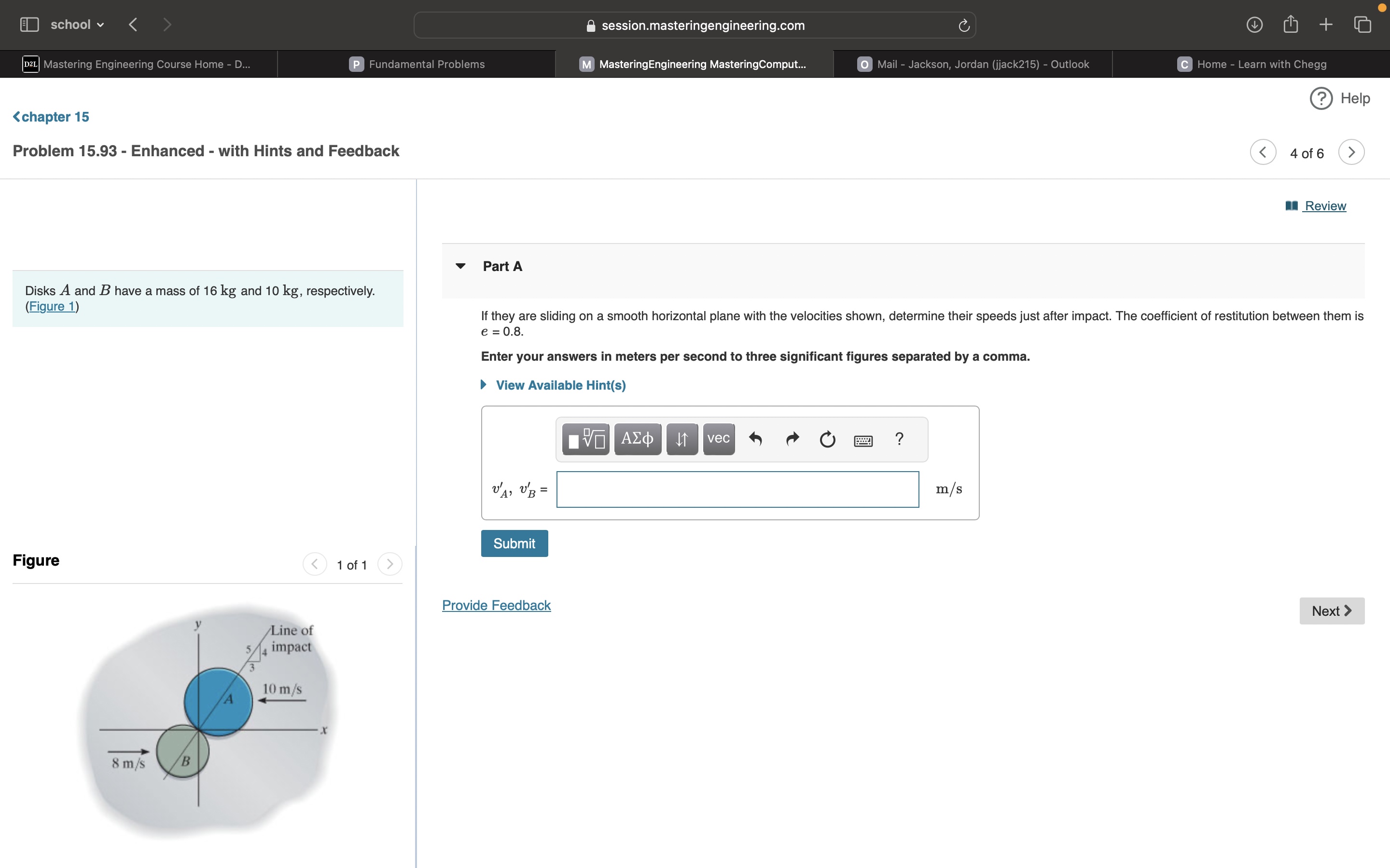 Solved Disks A and B ﻿have a mass of 16kg ﻿and 10kg, | Chegg.com