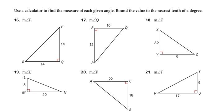Solved Use a calculator to find the measure of each given | Chegg.com