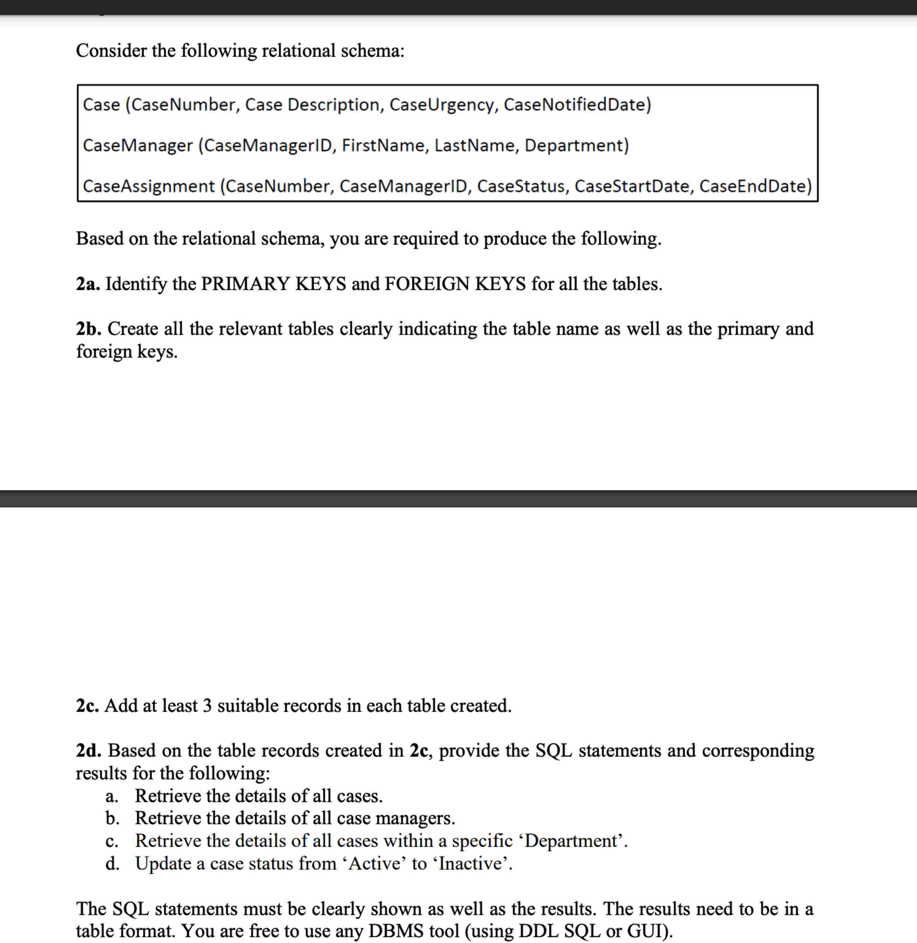 Solved Consider the following relational schema: Based on | Chegg.com