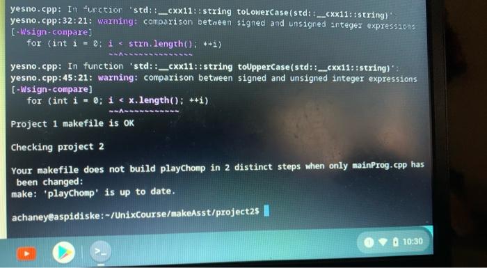Solved yesno.cpp: In curction 'std:: _cxx11: :string to | Chegg.com