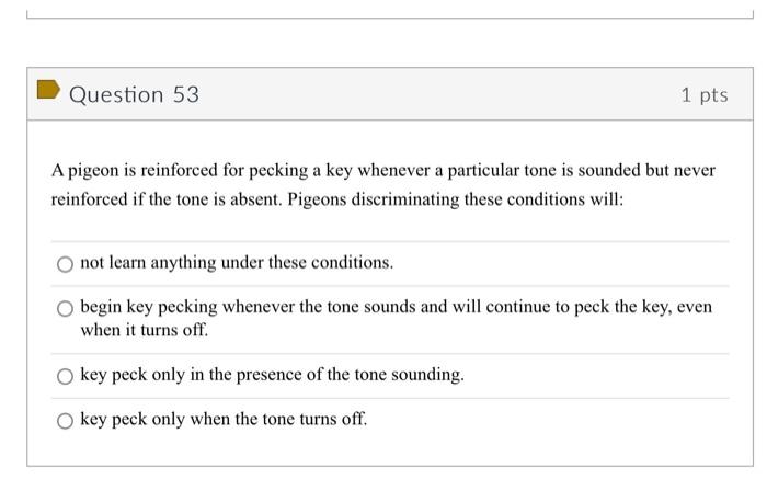 Solved A rat that has been conditioned to fear a tone | Chegg.com