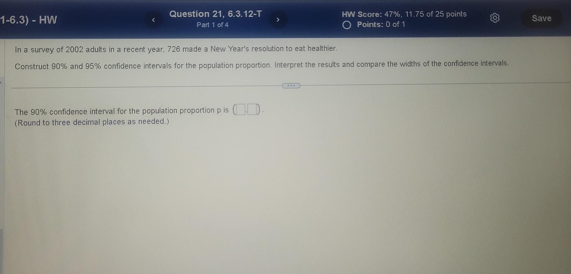 Solved In a survey of 2002 adults in a recent year, 726 made | Chegg.com