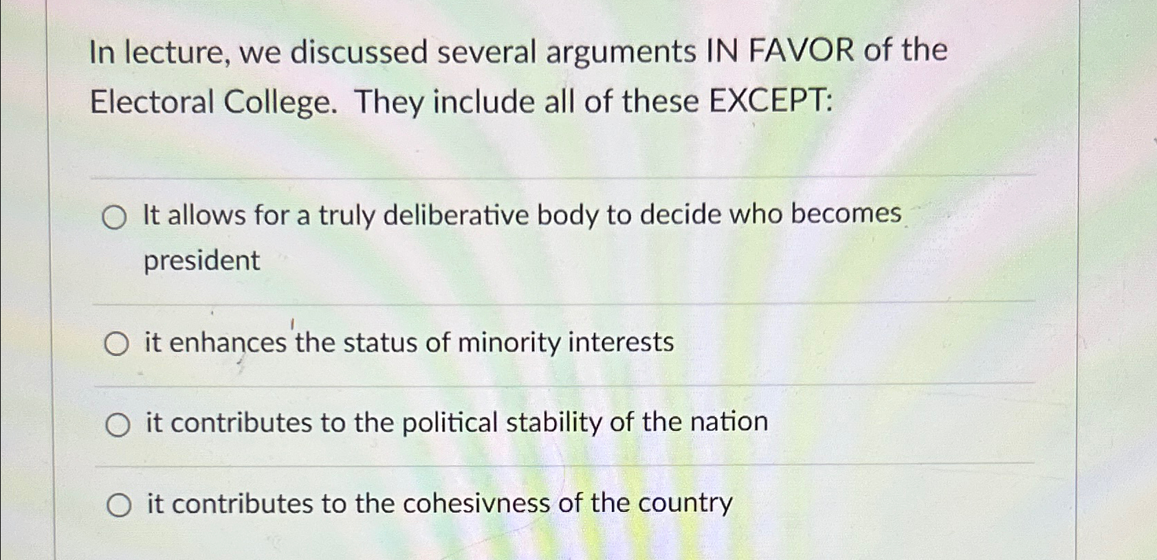 Solved In lecture, we discussed several arguments IN FAVOR | Chegg.com