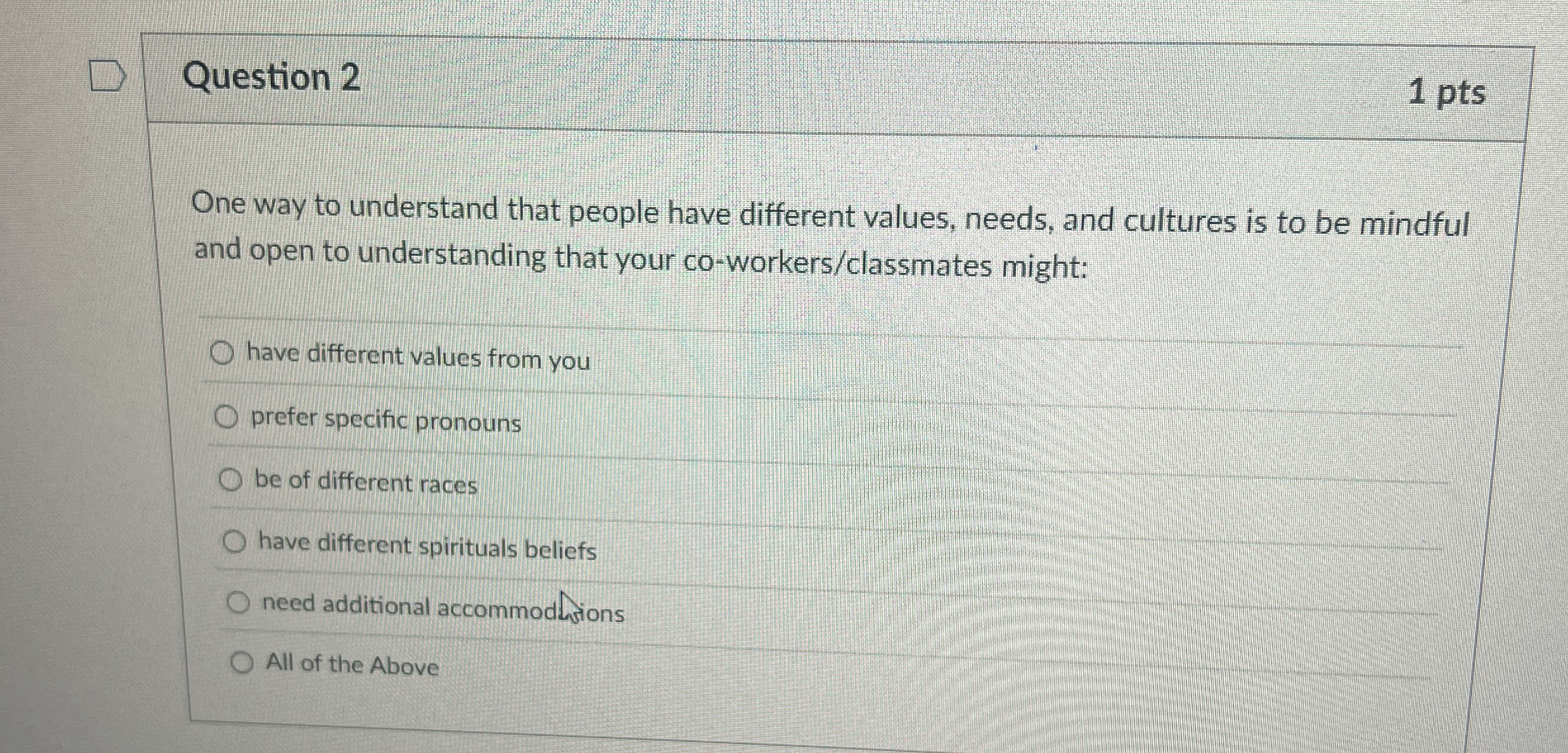 Solved Question 21 ﻿ptsOne way to understand that people | Chegg.com