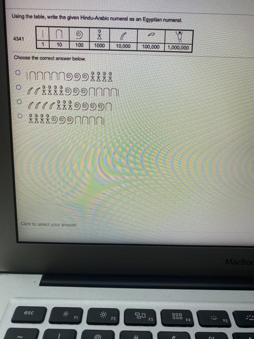 Solved Using the table, write the given Hindu-Arabic numeral | Chegg.com