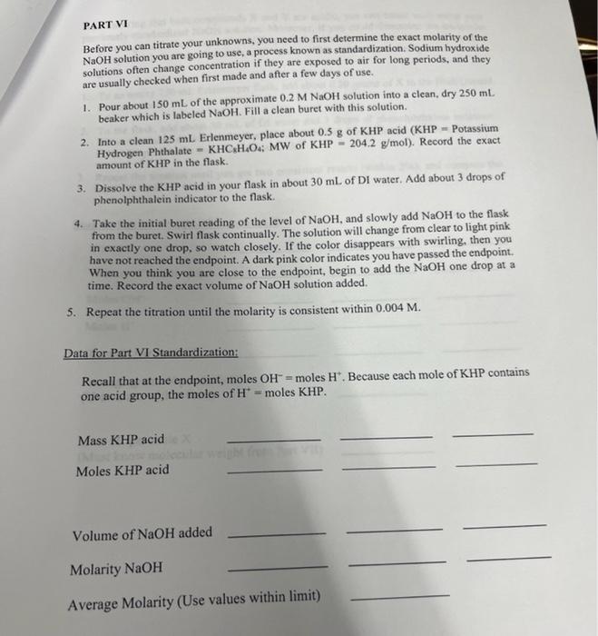 PART III Use the mel-temp apparatus for melting point | Chegg.com