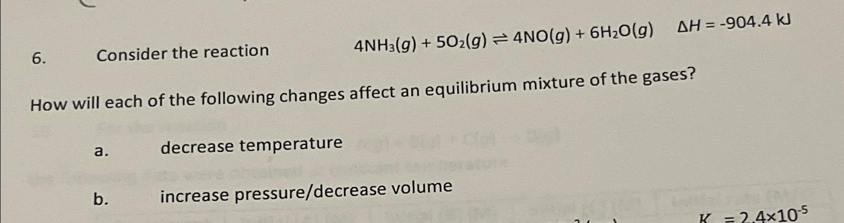 Solved Consider the reaction | Chegg.com