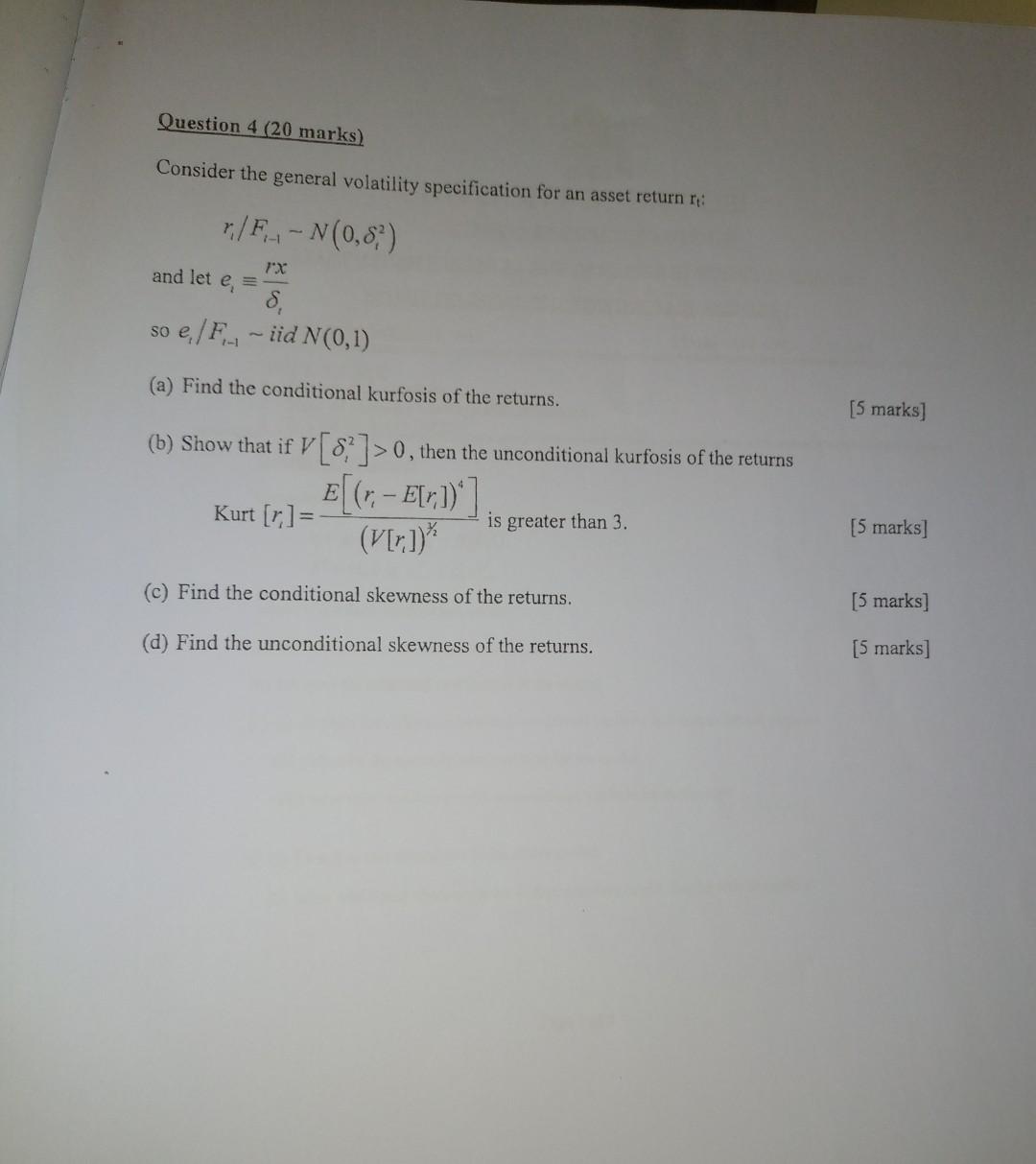 Solved Consider an MA (1) yt=ϕ0+θ1εt−1+ε1 (a) What is a | Chegg.com