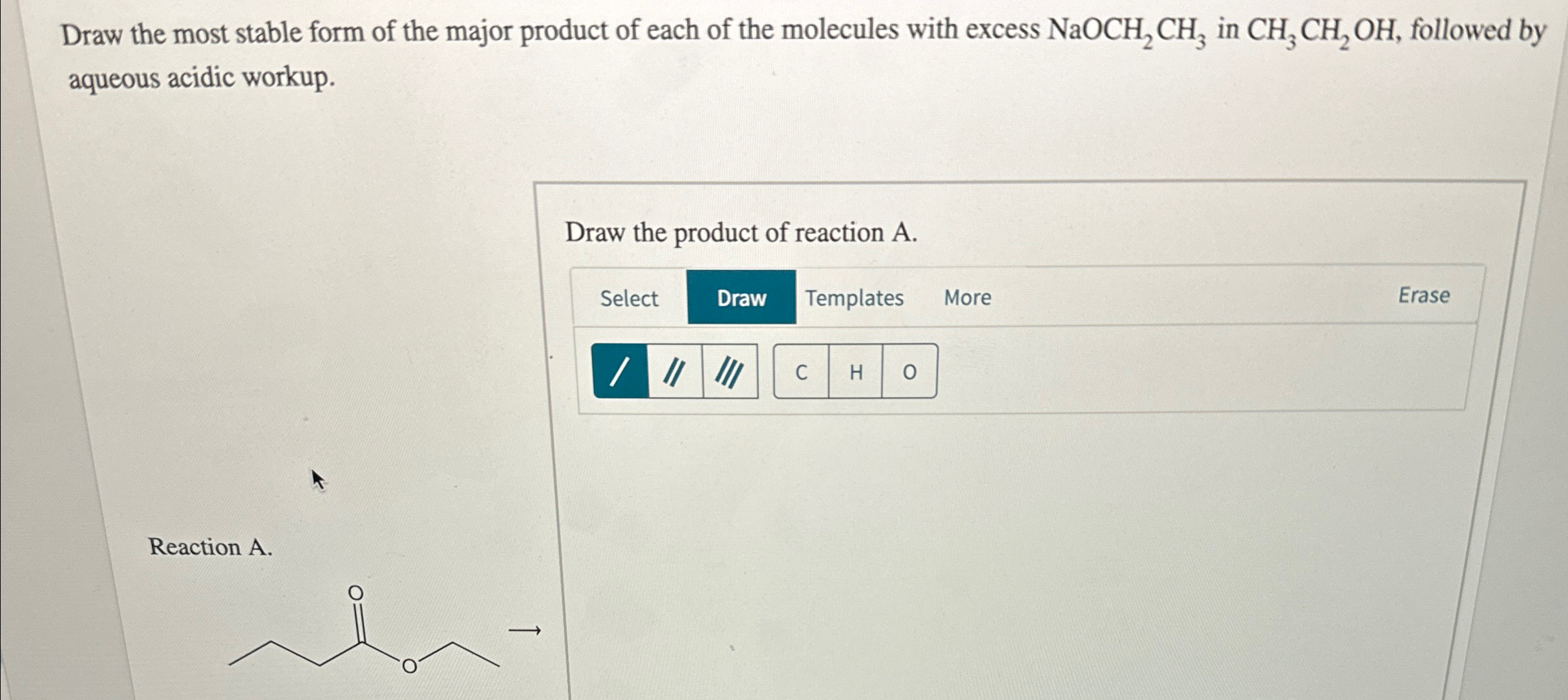Solved Draw the most stable form of the major product of | Chegg.com
