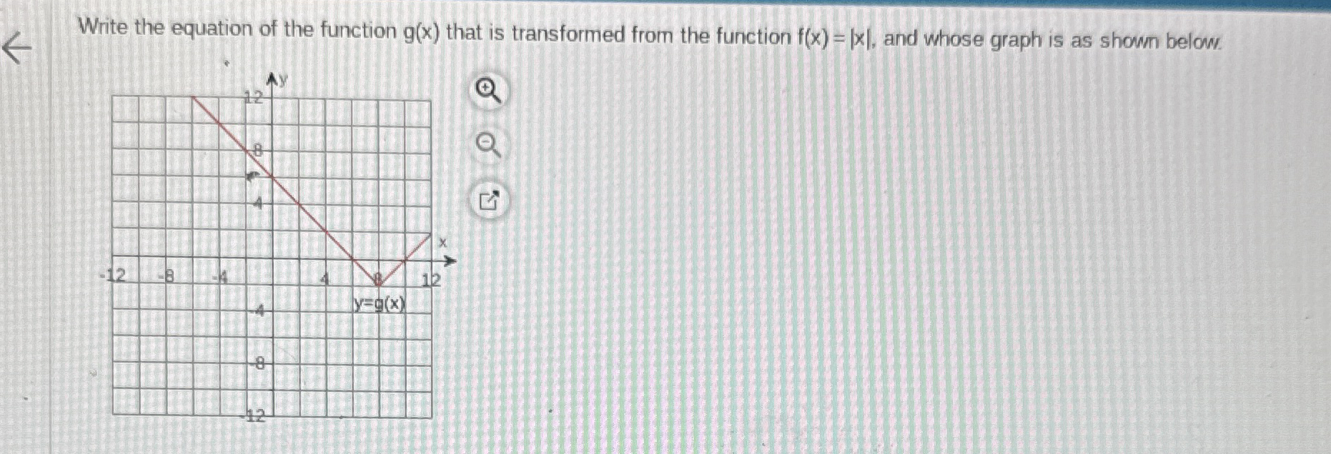 Solved Write the equation of the function g(x) ﻿that is | Chegg.com