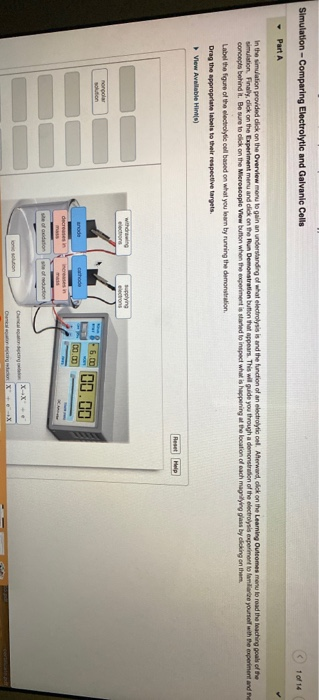 Solved Simulation - Comparing Electrolytic and Galvanic | Chegg.com
