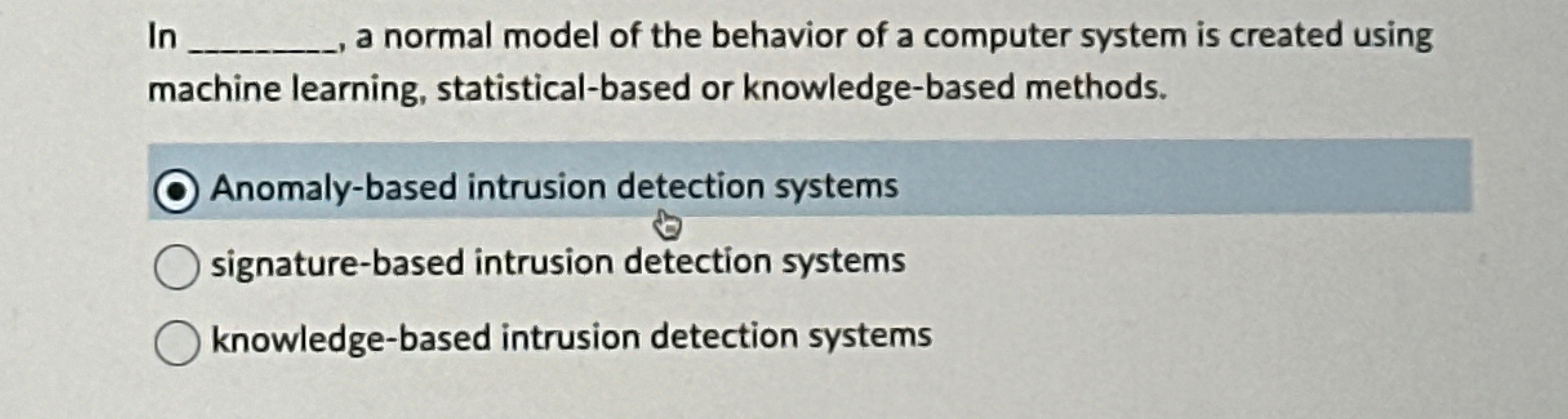 Solved In ﻿a normal model of the behavior of a computer | Chegg.com