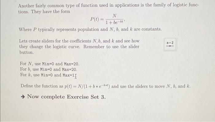 Solved Exercise Set 3. Follow the instructions presented in | Chegg.com