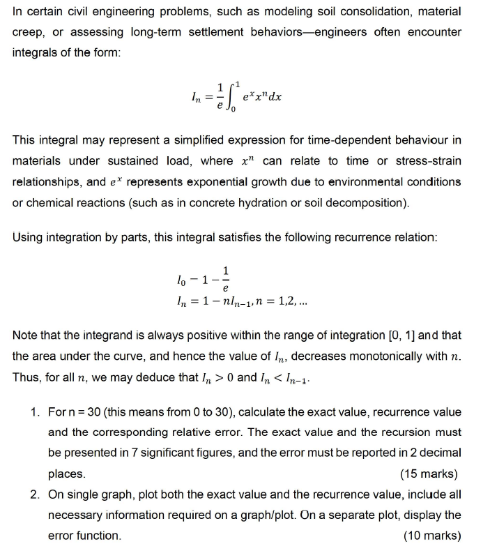 In ﻿certain civil engineering problems, such as | Chegg.com