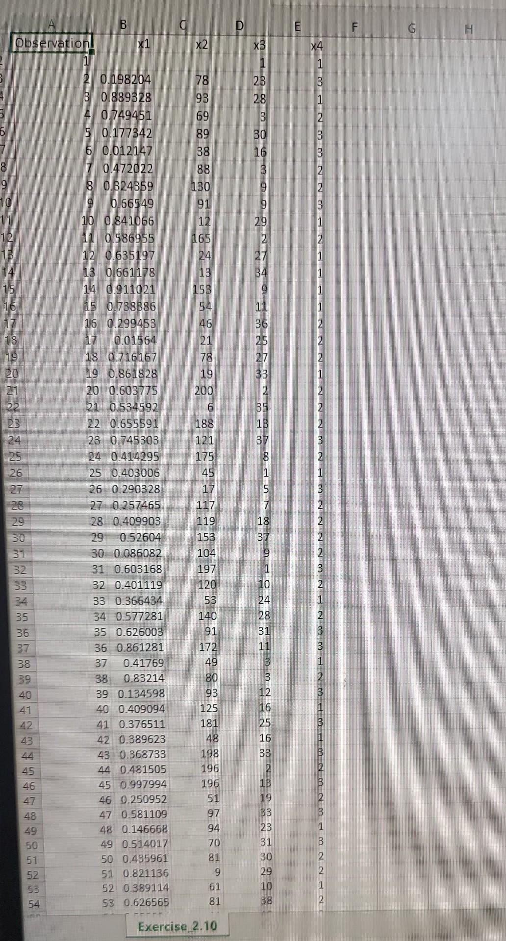 Solved The Accompanying Data File Contains Three Numerical