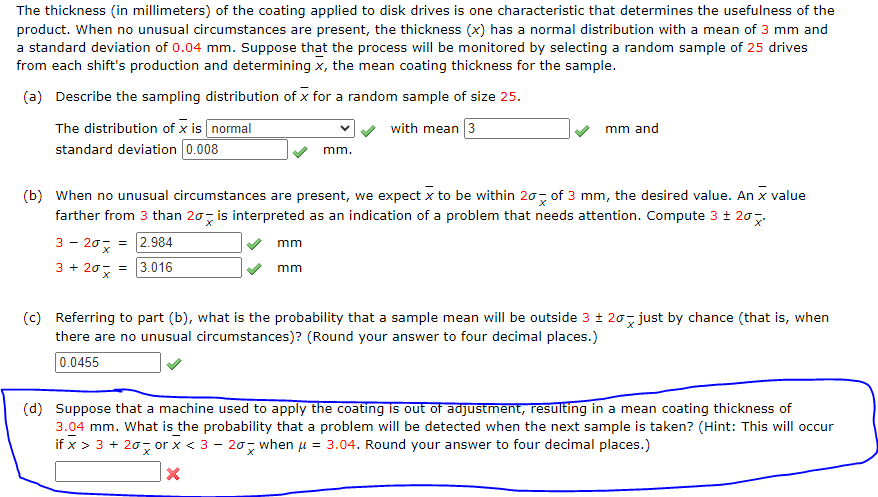 Solved I just need part D as shown in the photo. The answer | Chegg.com