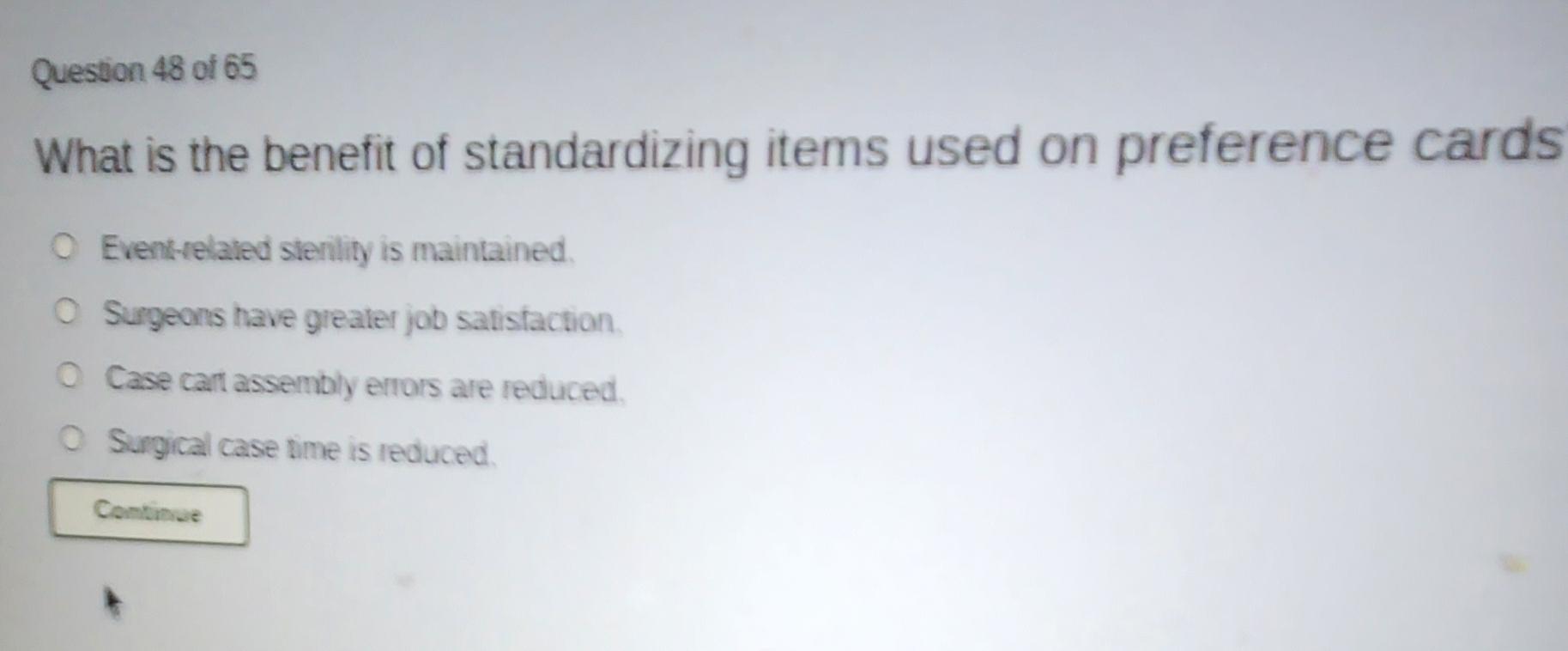 Solved Question 48 ﻿of 65What is the benefit of | Chegg.com