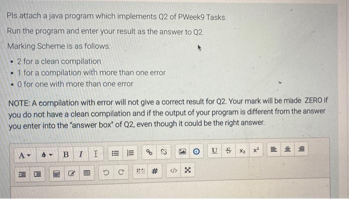 Solved Pls attach a java program which implements Q2 of | Chegg.com