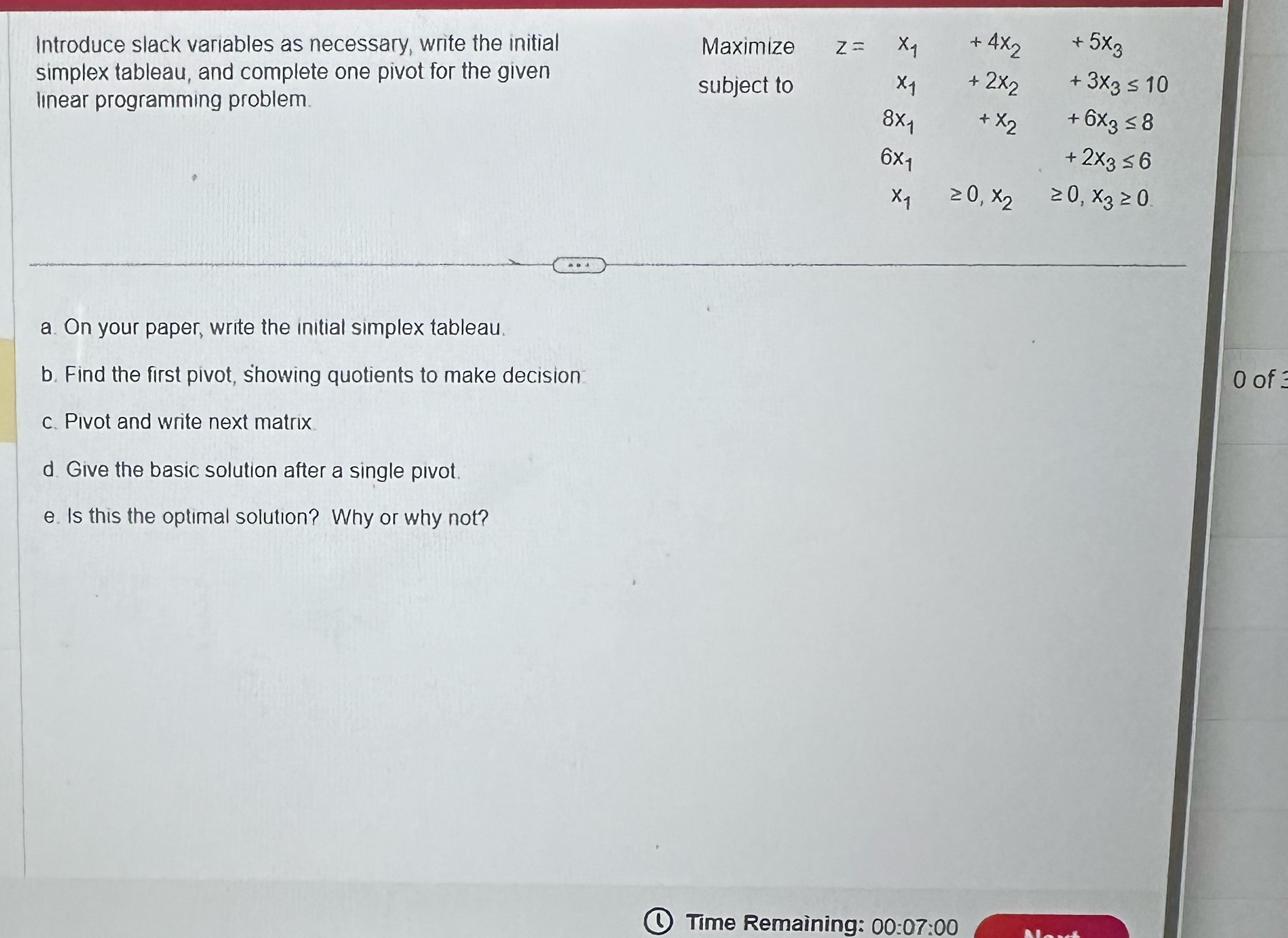 Solved Introduce slack variables as necessary, write the | Chegg.com