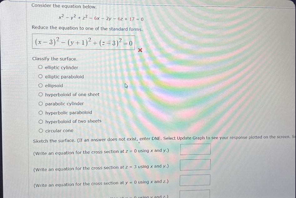 Solved Consider the equation | Chegg.com