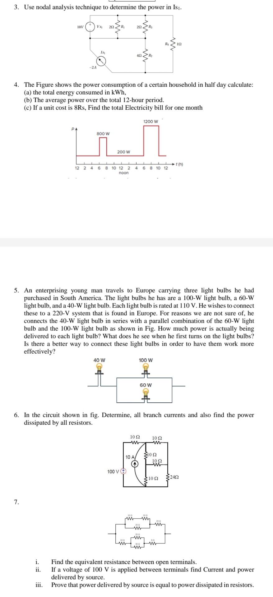 Solved 3. Use nodal analysis technique to determine the | Chegg.com