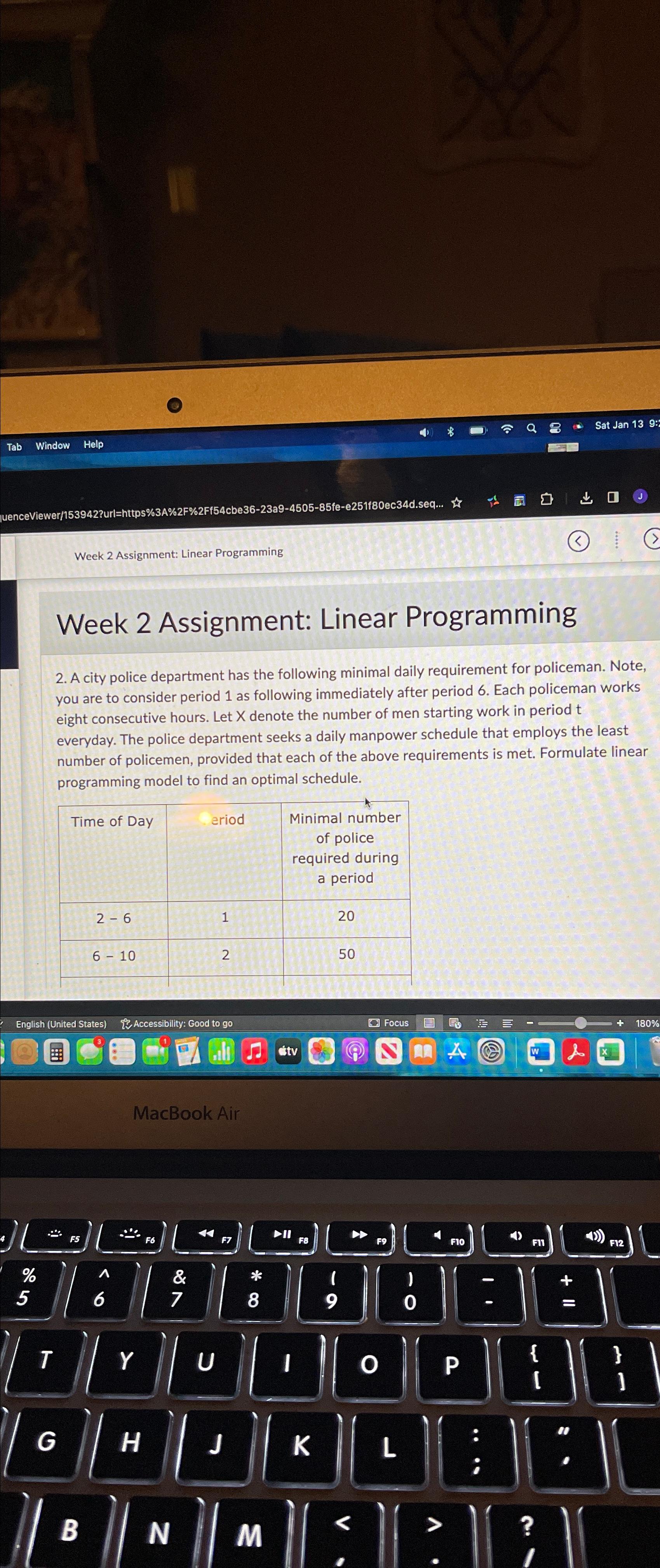 Solved Week 2 ﻿Assignment: Linear Programming2. ﻿A city | Chegg.com