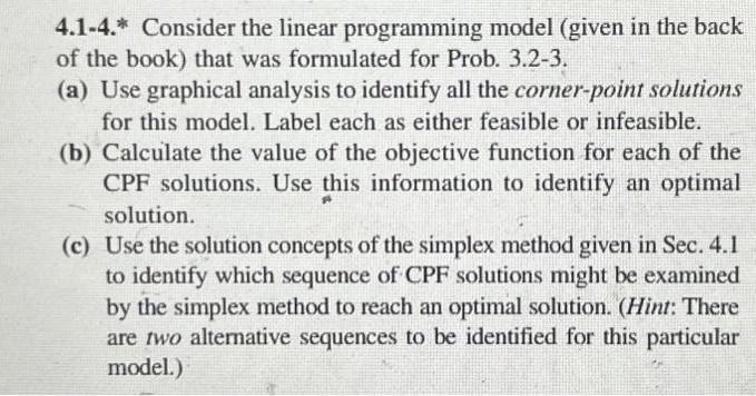 Solved D,I 4.3-2. Work through the simplex method (in | Chegg.com