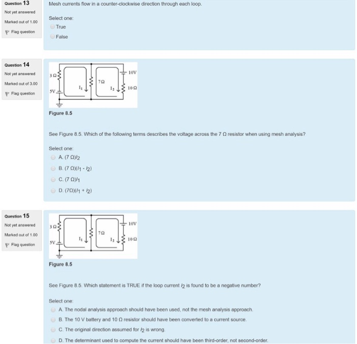 Solved Mesh currents flow in a counter-clockwise direction | Chegg.com