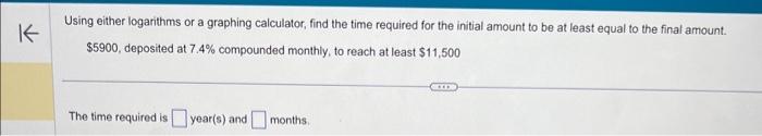 Solved Using either logarithms or a graphing calculator, | Chegg.com