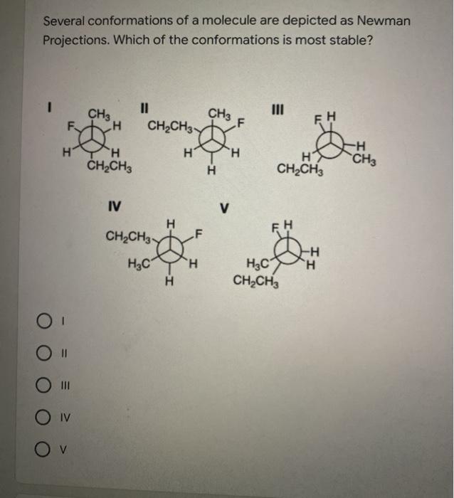 Solved Which of the following Newman projections represent | Chegg.com