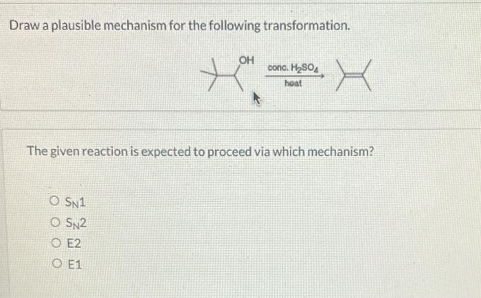 Solved Draw a plausible mechanism for the following | Chegg.com