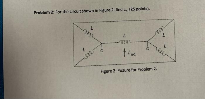 Solved Problem 2: For the circuit shown in Figure 2, find | Chegg.com