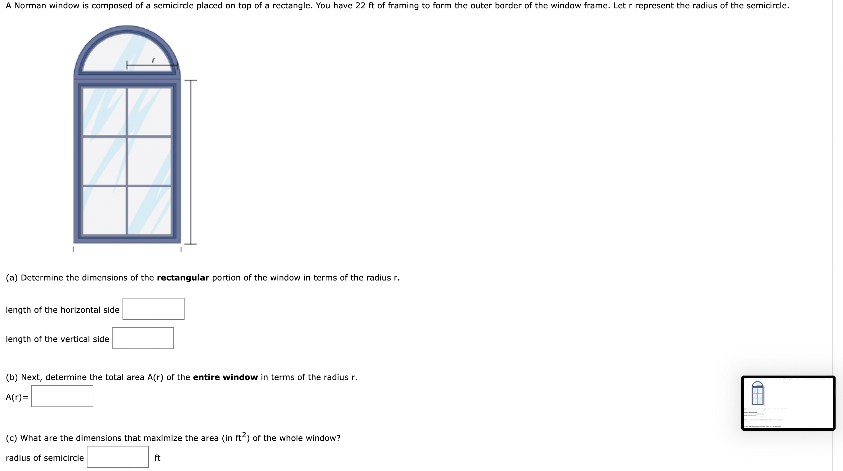 Solved (a) ﻿Determine the dimensions of the rectangular | Chegg.com