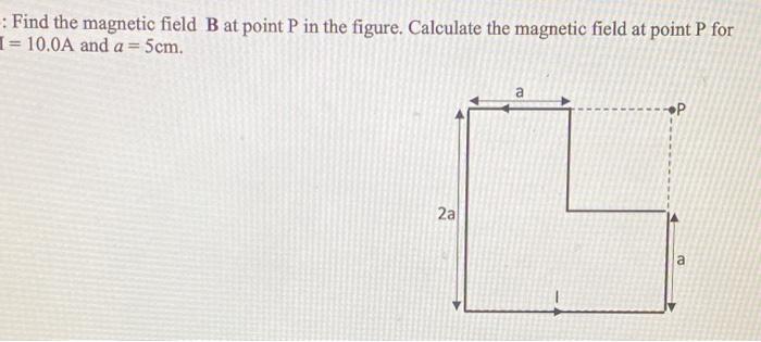 Solved : Find the magnetic field B at point P in the figure. | Chegg.com