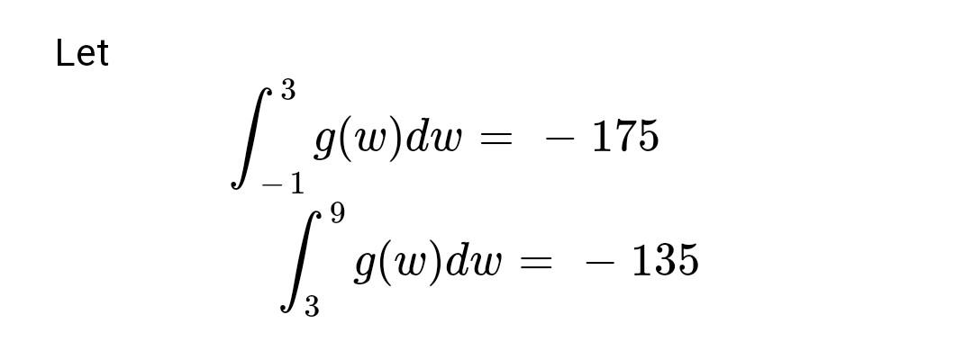 Solved Let Use the given definite integrals above to | Chegg.com Solved Let Use the given definite integrals above to | Chegg.com